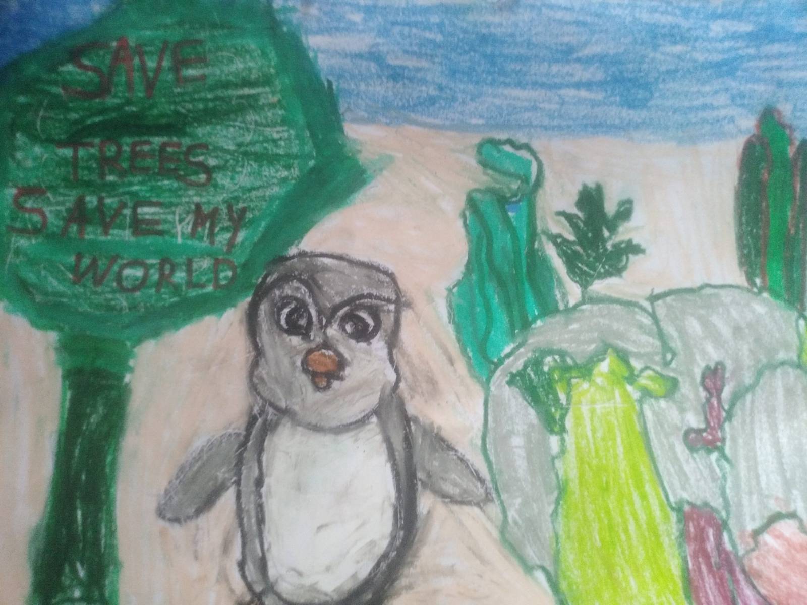 Save Trees Save My World Kids Care About Climate Change