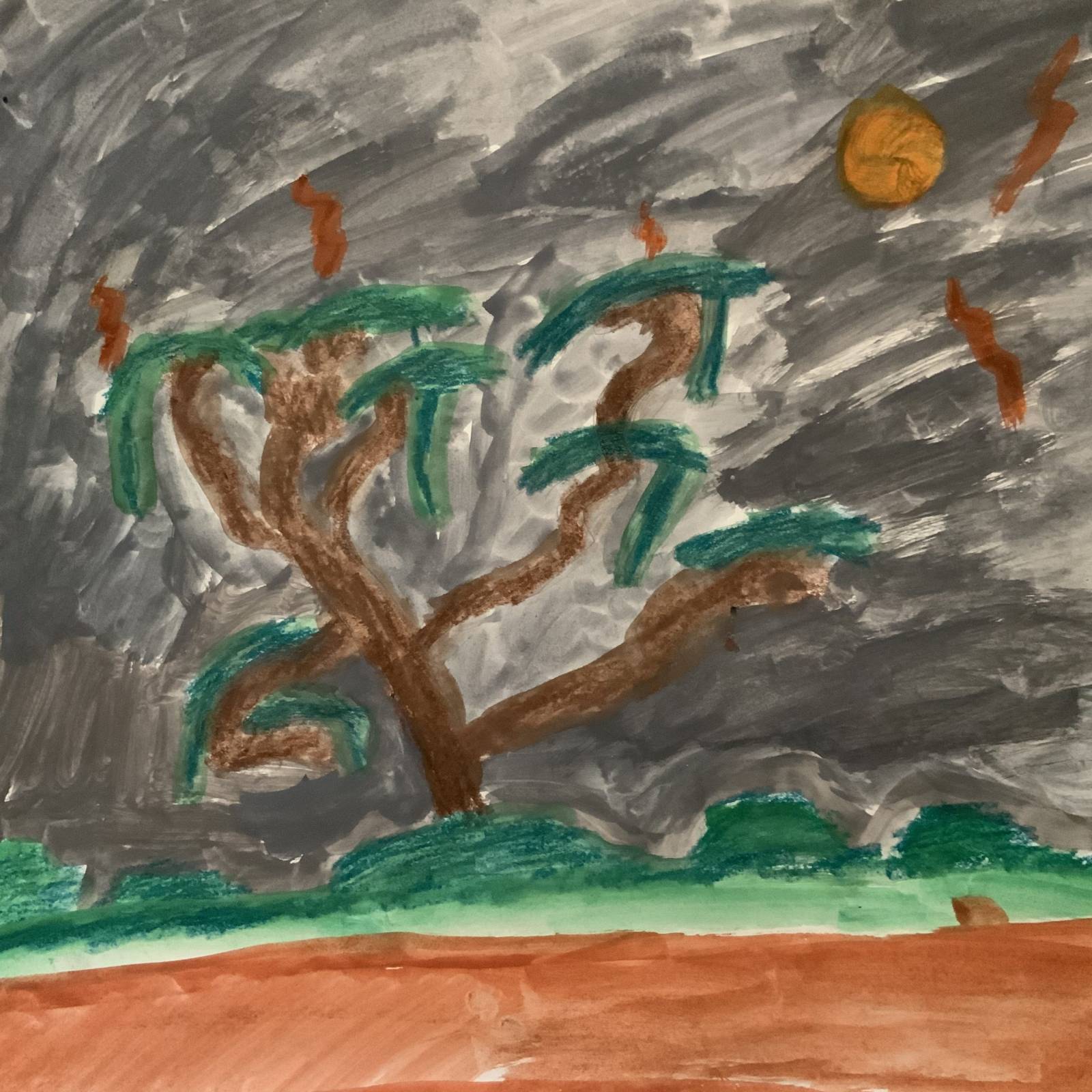 Stormy tree - Kids Care About Climate Change 2021