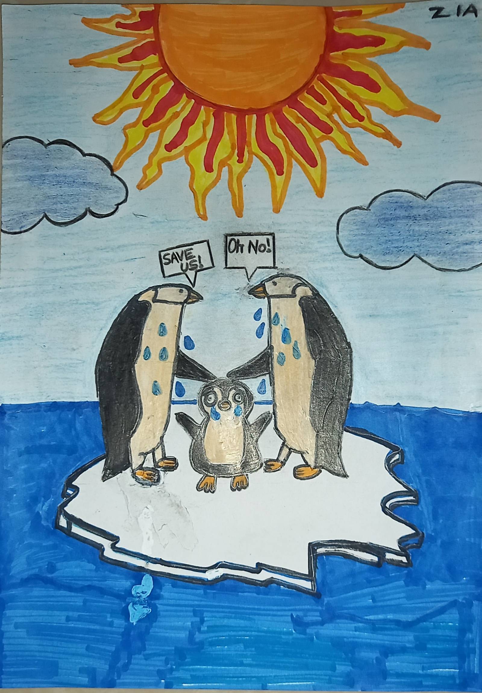 Save the penguins! - Kids Care About Climate Change 2021