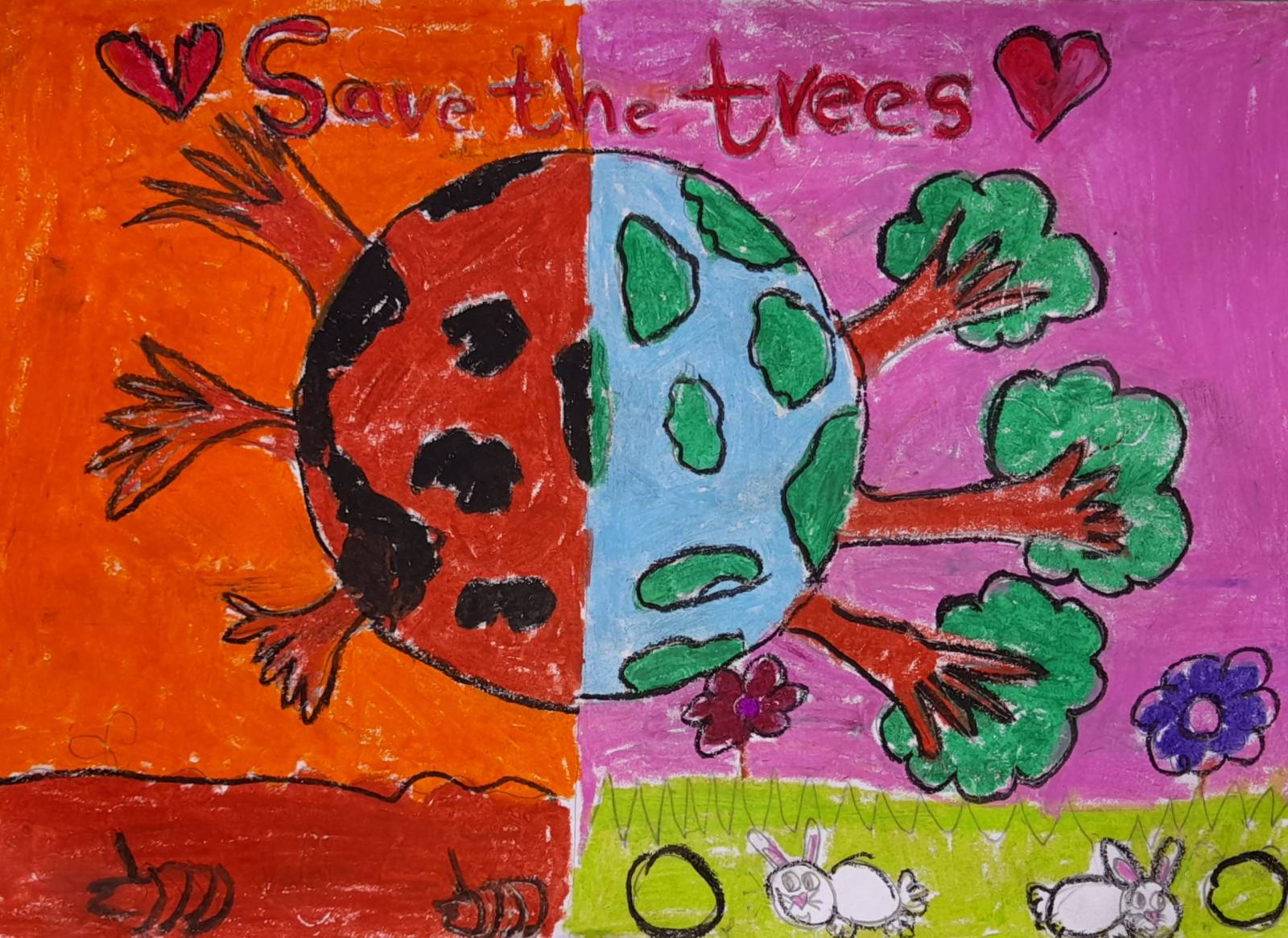 Save the trees - Kids Care About Climate Change 2021