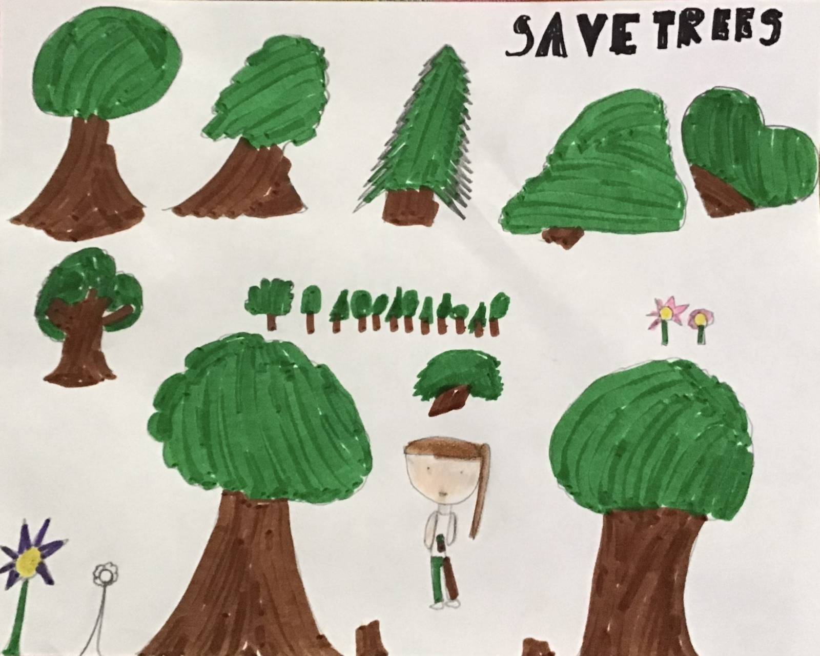 Save the trees 🌳🌳 - Kids Care About Climate Change 2021