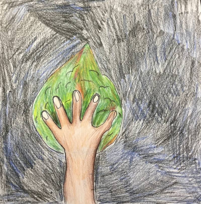 Tree hand - Kids Care About Climate Change