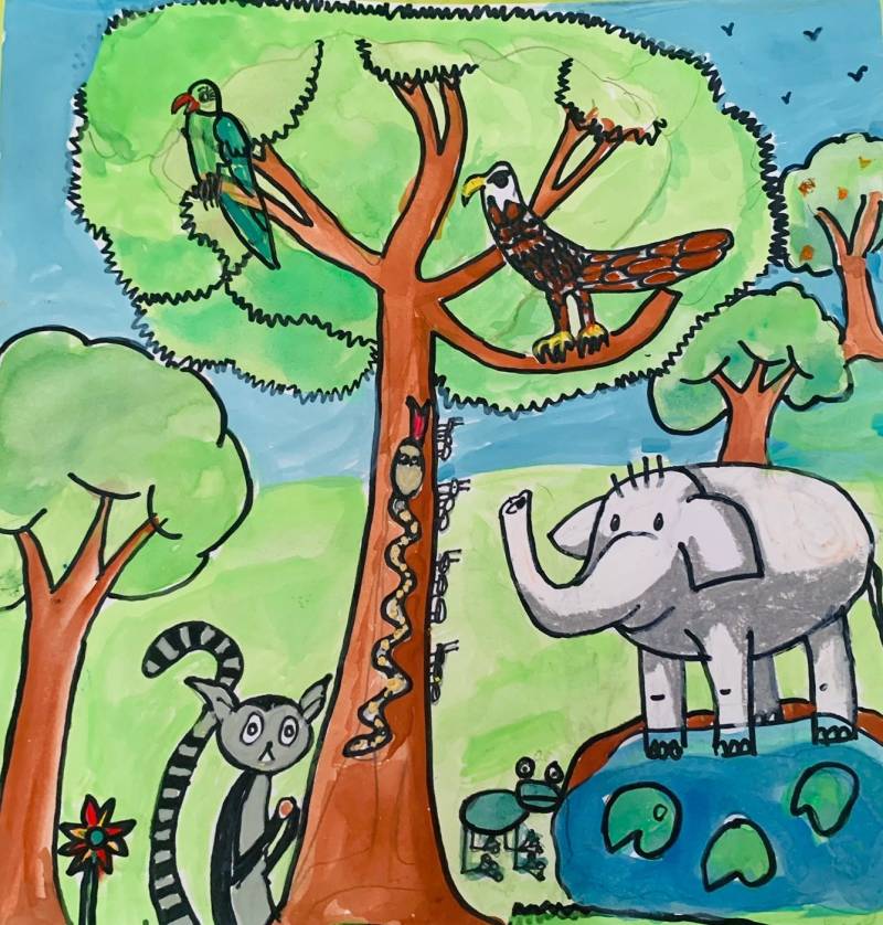 Save Trees !! Save Animals!! - Kids Care About Climate Change