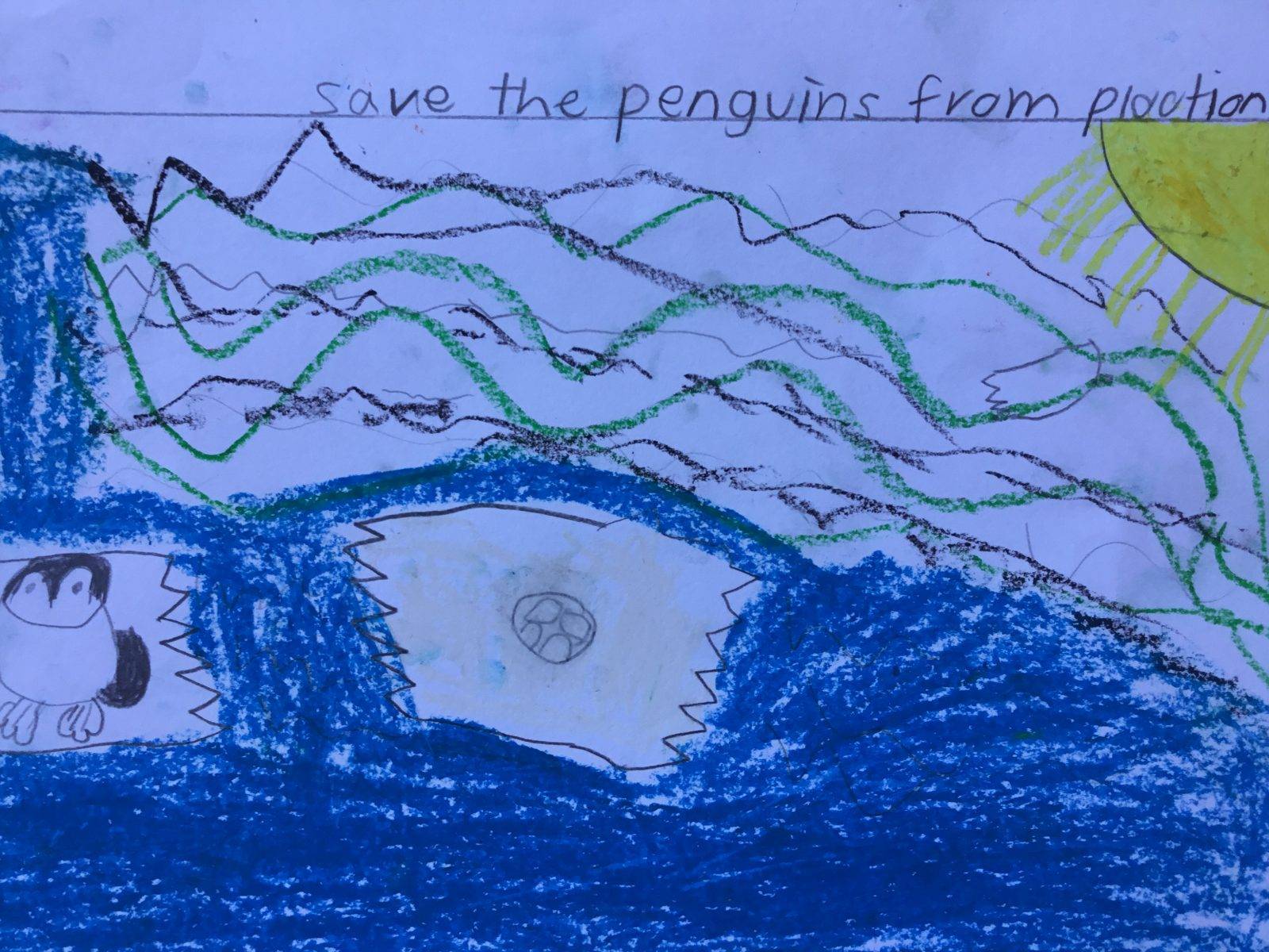 Save the penguins from pollution - Kids Care About Climate Change 2021