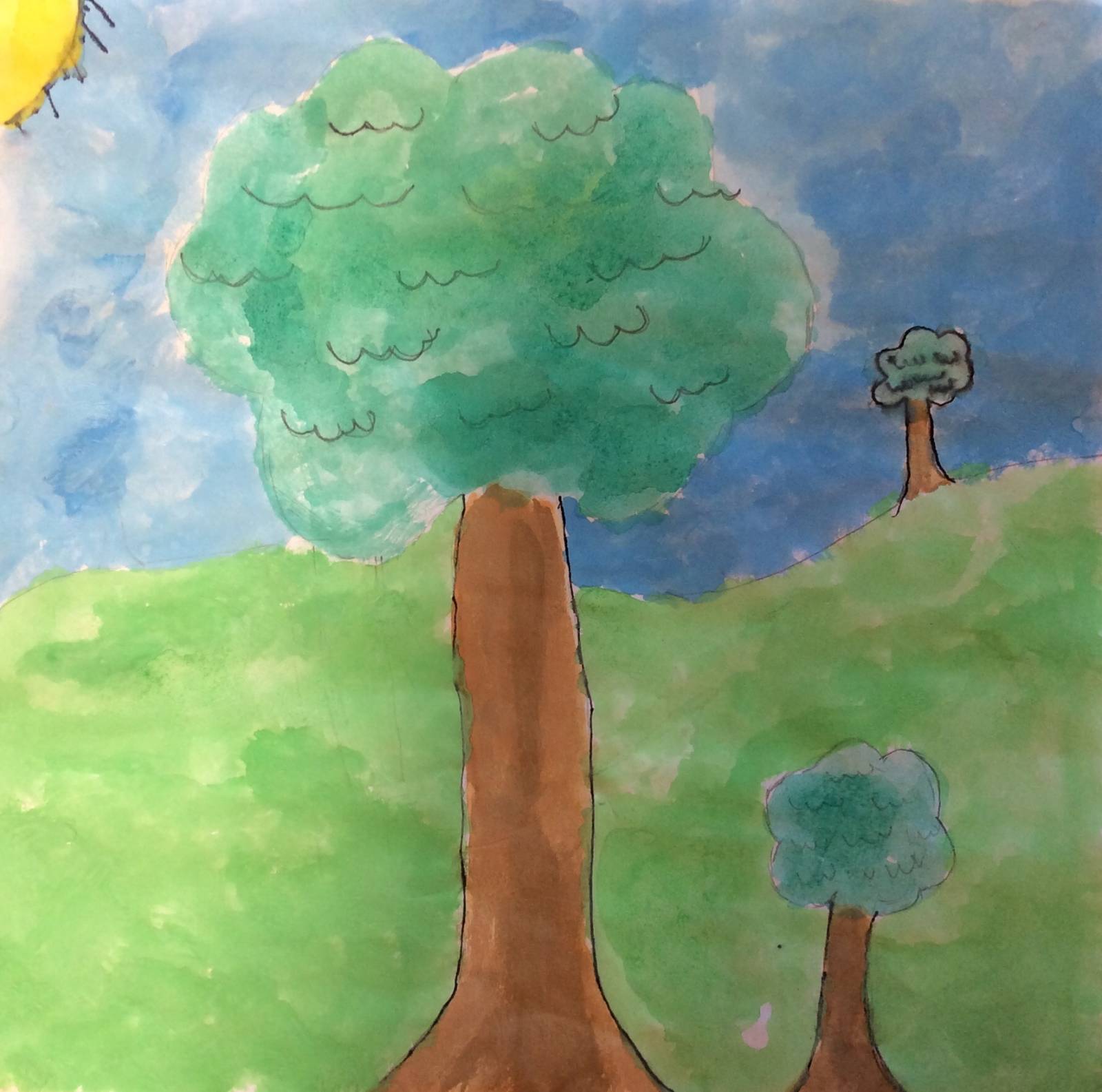 Three trees - Kids Care About Climate Change