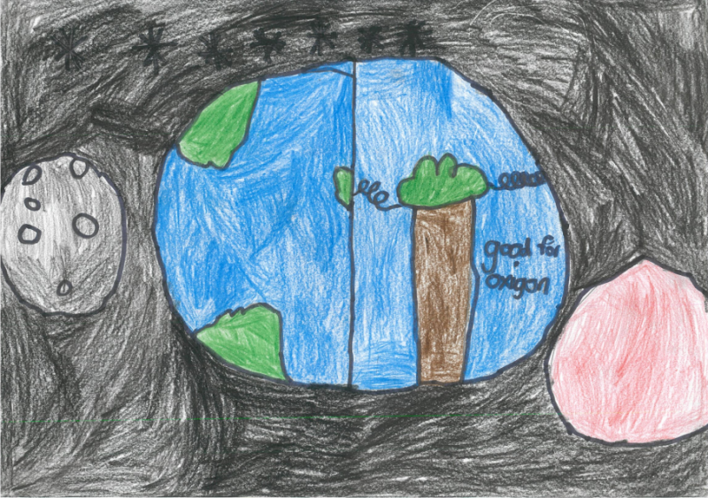 My climate change art - Kids Care About Climate Change