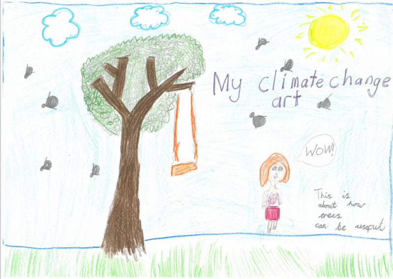 My climate change art - Kids Care About Climate Change
