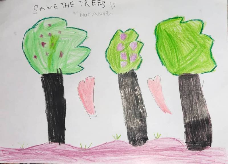 Save the trees - Kids Care About Climate Change