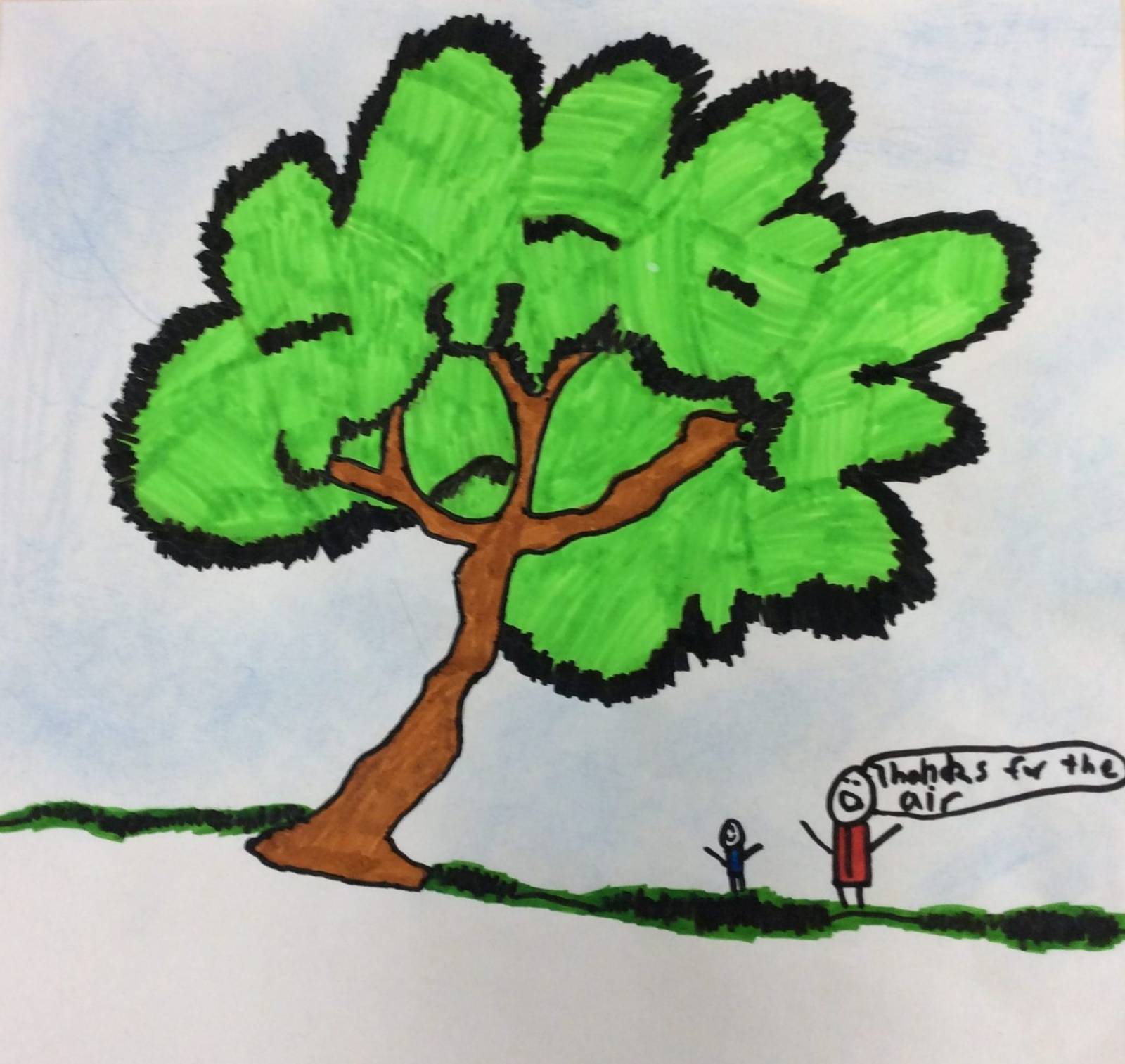 Trees create air - Kids Care About Climate Change
