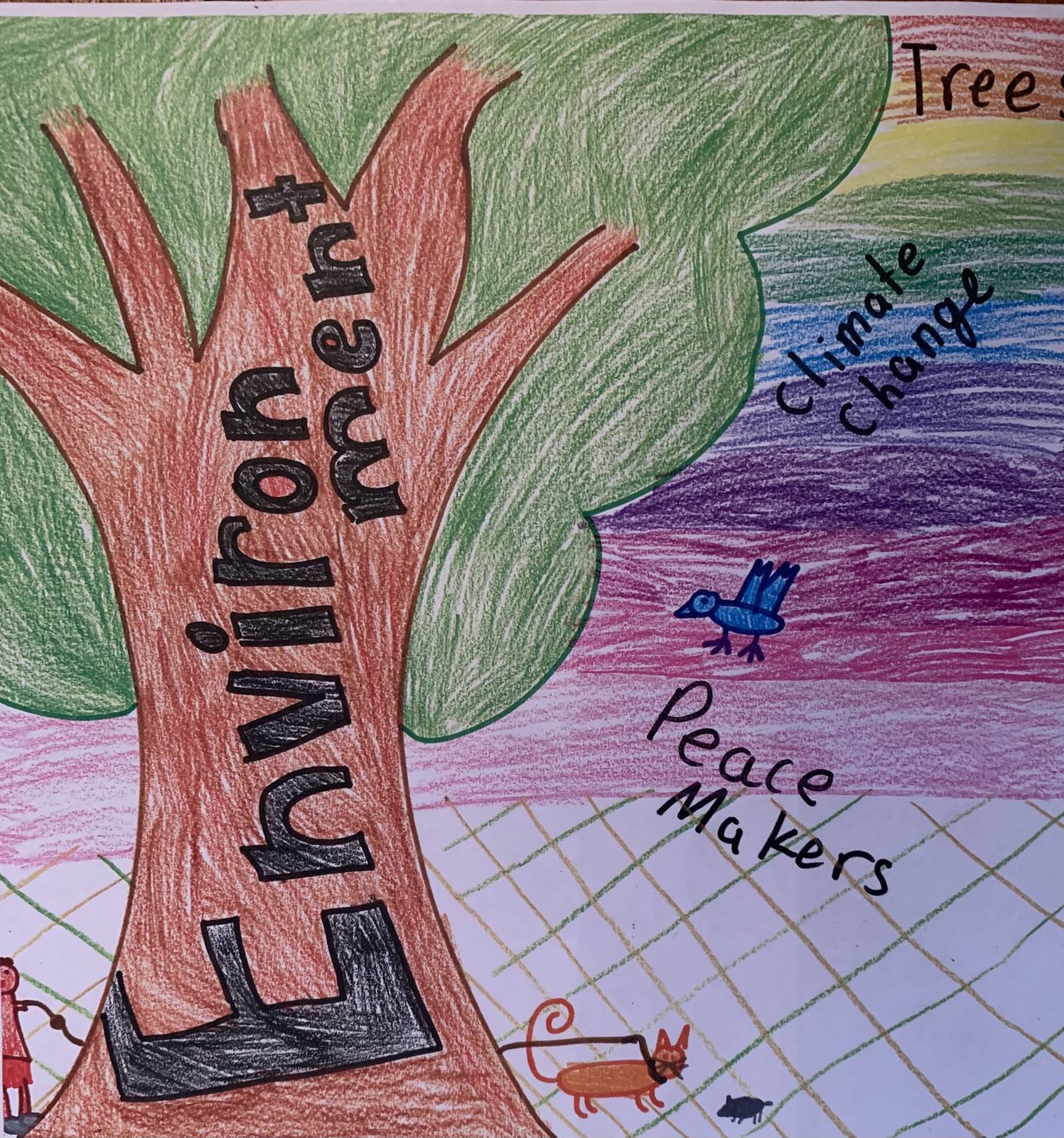 The Environment Tree - Kids Care About Climate Change 2021