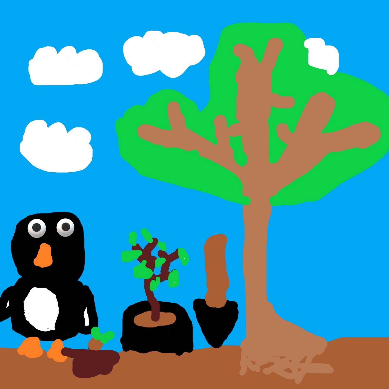 My penguin and tree - Kids Care About Climate Change 2021