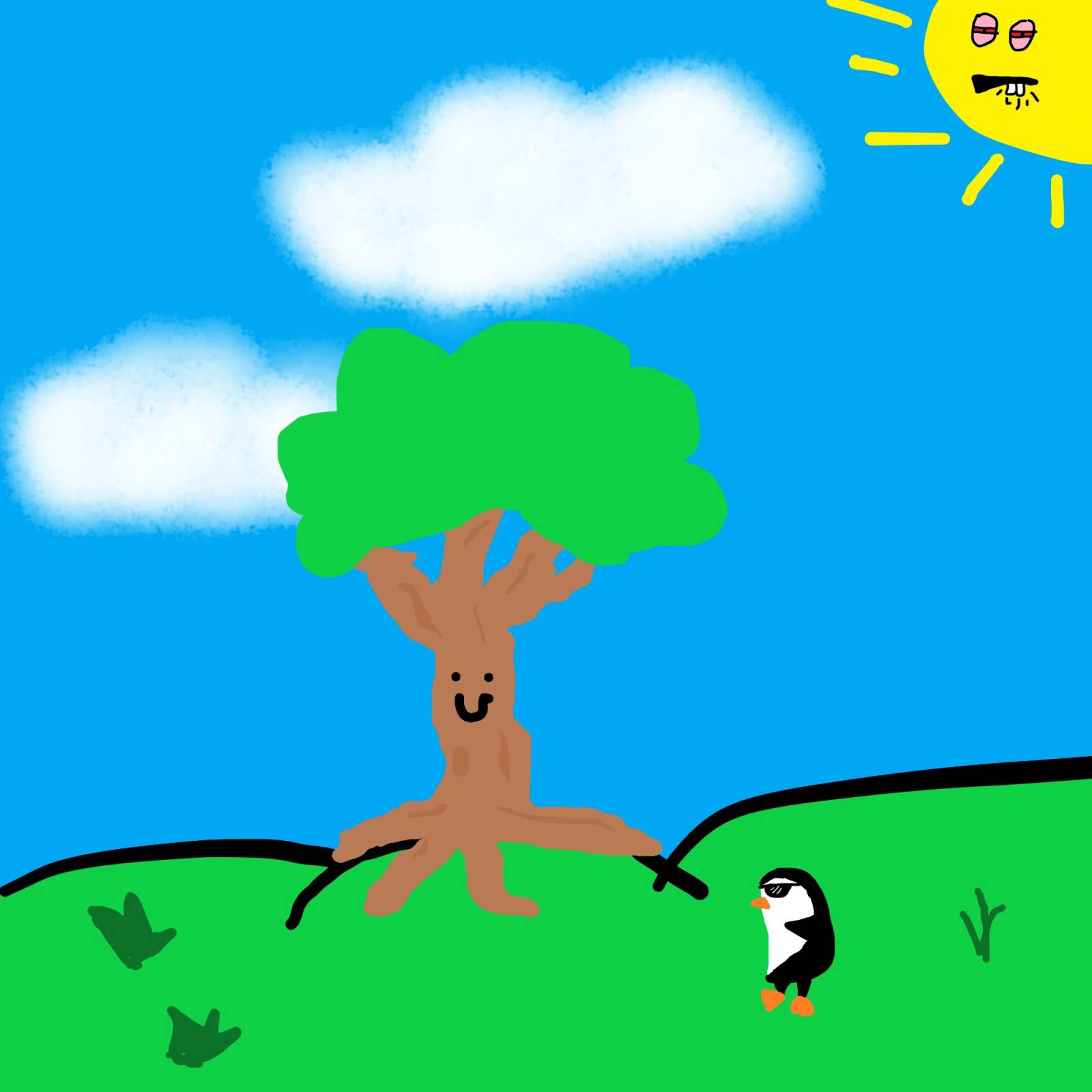 Penguin and Tree - Kids Care About Climate Change