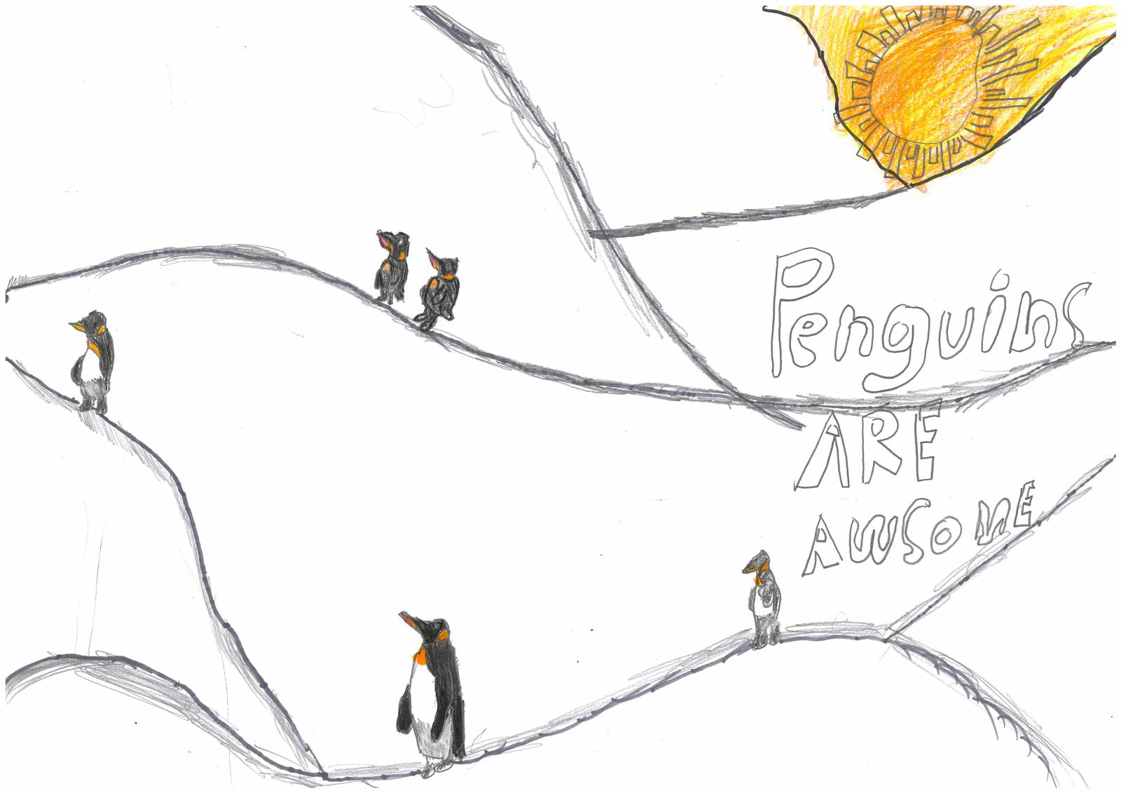 Save the epic penguins. - Kids Care About Climate Change 2021