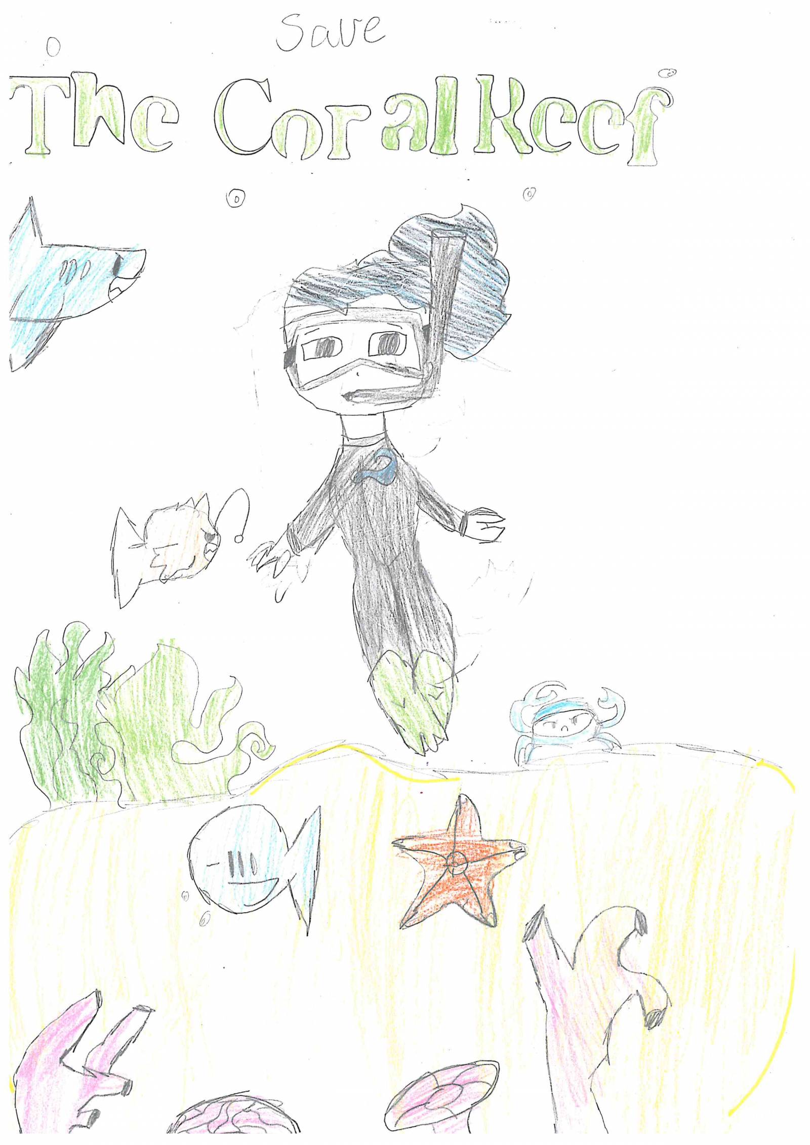 Save the coral reef - Kids Care About Climate Change 2021