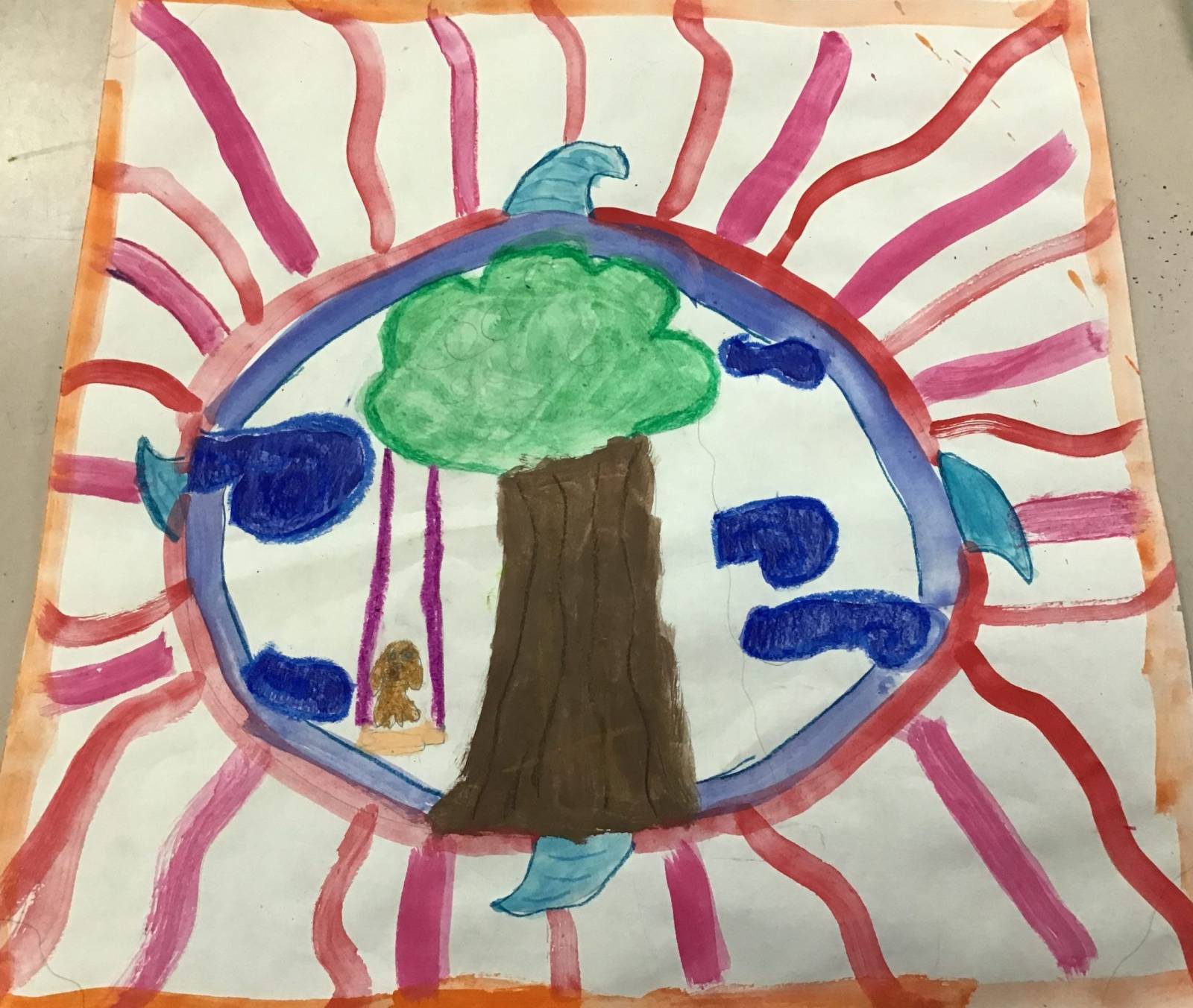 Colourful tree - Kids Care About Climate Change